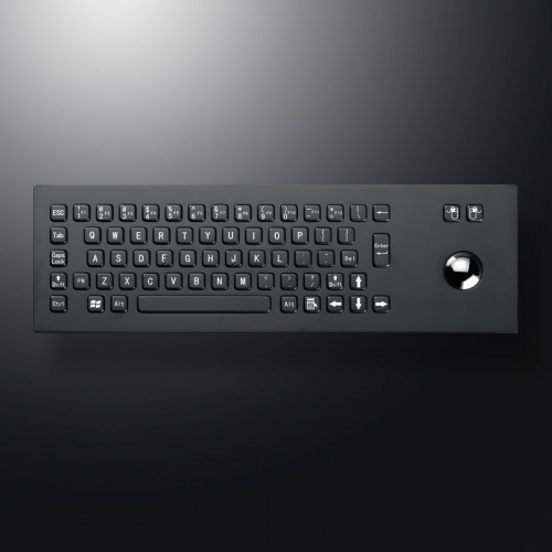 Teclado de PC de Metal negro, teclado de Terminal, teclado de acero ...